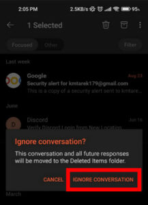 Ignore Conversations on Outlook & Remove Unwanted Emails