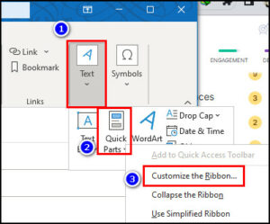 Quick Parts & AutoText in Outlook [Add Reusable Text]