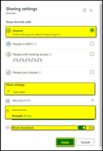 Lockdown SharePoint Folder with Password Protection