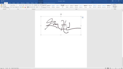 How To Add Handwritten Signature To Word Document [Easy Way]