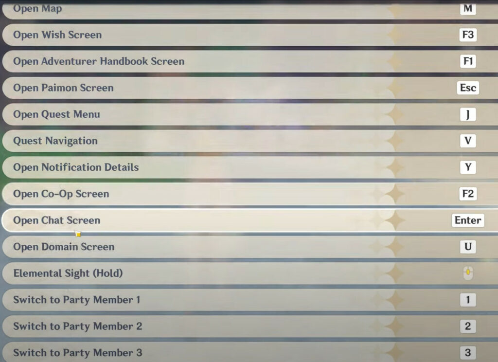 Controls and Keybinds of Genshin Impact [Complete 2024 List]