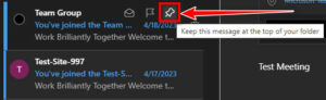 [SOLVED] Pin/Unpin Icon Greyed Out Glitch in Outlook