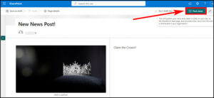 Keep Your Group Updated With SharePoint News Post Page