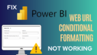 Fix Power BI Web URL Conditional Formatting Not Working