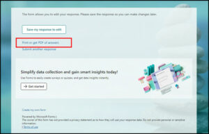 Allow Receipt of Responses After Submission in MS Forms