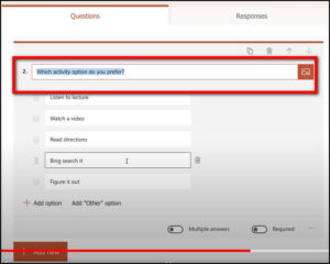 Change Footer for a Microsoft Forms Questionnaire [2024]