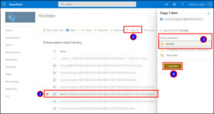Preservation Hold Library in OneDrive [Enter & Recover Data]