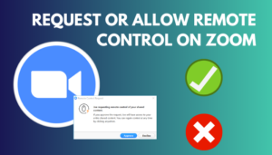 Request Or Allow Remote Control on Zoom [Quick Guide 2024]