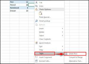 How to Add a Total Row in Excel [Step-by-Step Guide 2024]