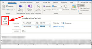 Make All Appointments or Meetings Private in MS Outlook