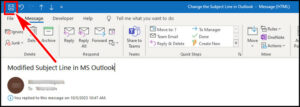 How to Change Outlook Subject Line [Quick Guide 2024]
