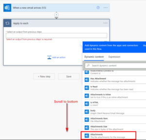 Use Power Automate to Save Email Attachment in SharePoint