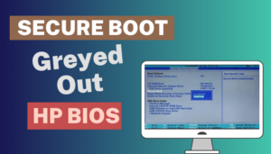 Solved: Secure Boot Greyed Out HP BIOS [4 Easy Methods]