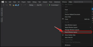 Visual Studio: Reset Window Layout Like A Pro [2024]