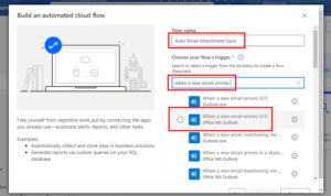 Use Power Automate to Save Email Attachment in SharePoint