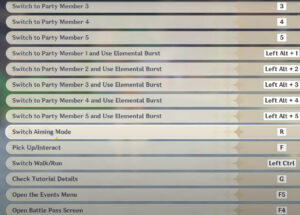 Controls and Keybinds of Genshin Impact [Complete 2024 List]