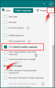 MS Forms Restrict Access to Responses to Limit Entry