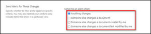 Create SharePoint Alerts [Manage, View, or Delete Alerts]