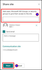 Add Members to Sharepoint Site [Invite External Users]