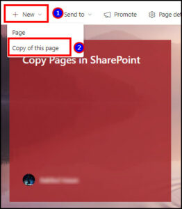 Copy Pages in SharePoint Online [Duplicate Site Data]