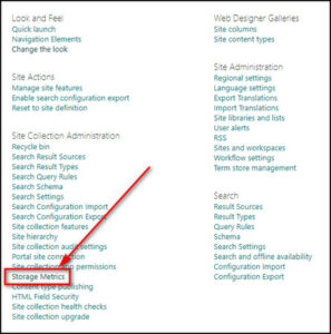 How to Access Storage Metrics Reports on a SharePoint Site