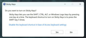 Turn On or Off Sticky Keys in Windows 11 [5 Simple Ways]