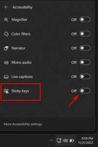 Turn On or Off Sticky Keys in Windows 11 [5 Simple Ways]