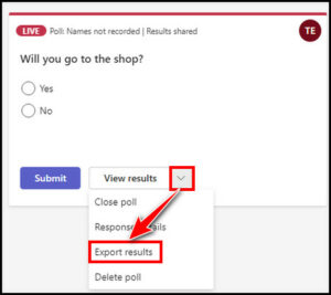 Microsoft Teams View Poll Results [Track Responses]