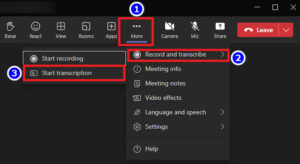 Fix Microsoft Teams Start Transcription Greyed Out Issue