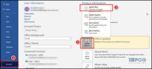 [Quick Fixes] MS Office Update Now Button Not Working