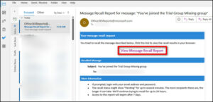 [Fixed] Unable to View Message Recall Report in Outlook