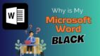 Why is My Microsoft Word Black? [And How To Change It]