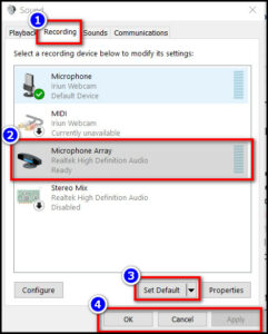 Enable and Set Default Microphone in Windows 10 [Guide 2024]