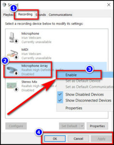 Enable and Set Default Microphone in Windows 10 [Guide 2024]