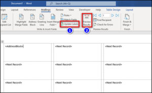 Create Multiple Name Tags or Address Labels in MS Word