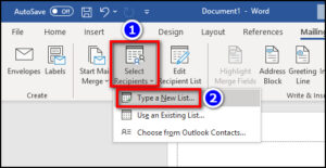 Create Multiple Name Tags or Address Labels in MS Word